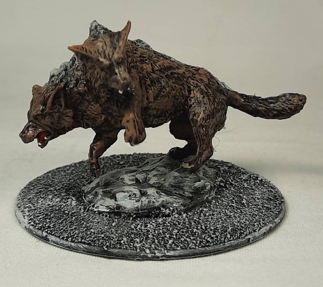 Death Dog Dnd Miniature Painted for Dungeons and Dragons. - Etsy