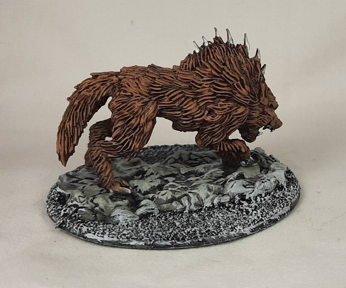 Dire Wolf I, Dnd Miniature Painted for Dungeons and Dragons. - Etsy