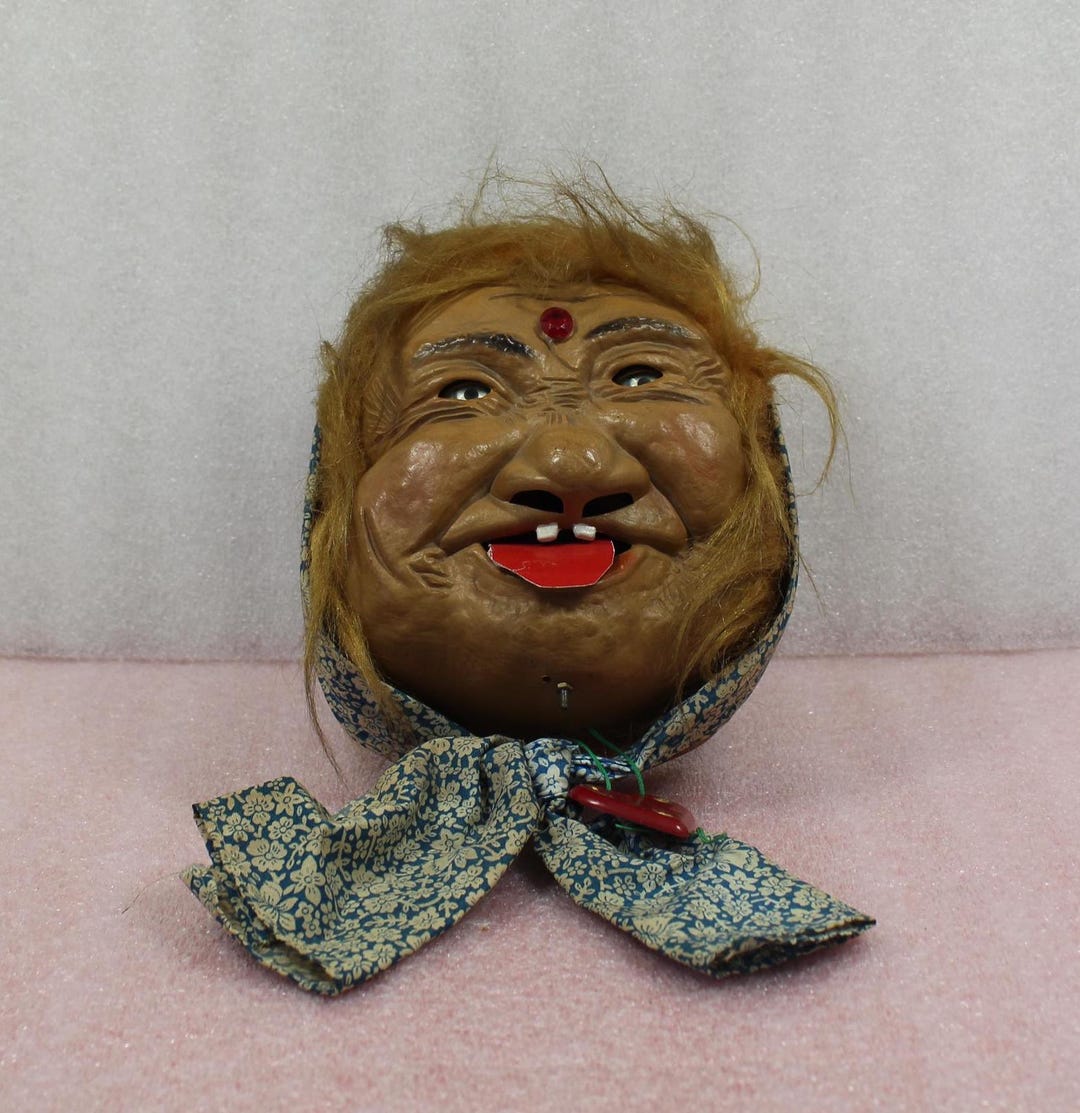 Original LAFFUN HEAD Bibi Products Vintage 70's / Old Lady Grandma ...