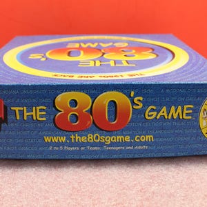 The 80's Game Trivia Boardgame Vintage 2001 100% Complete / Nostalgic ...