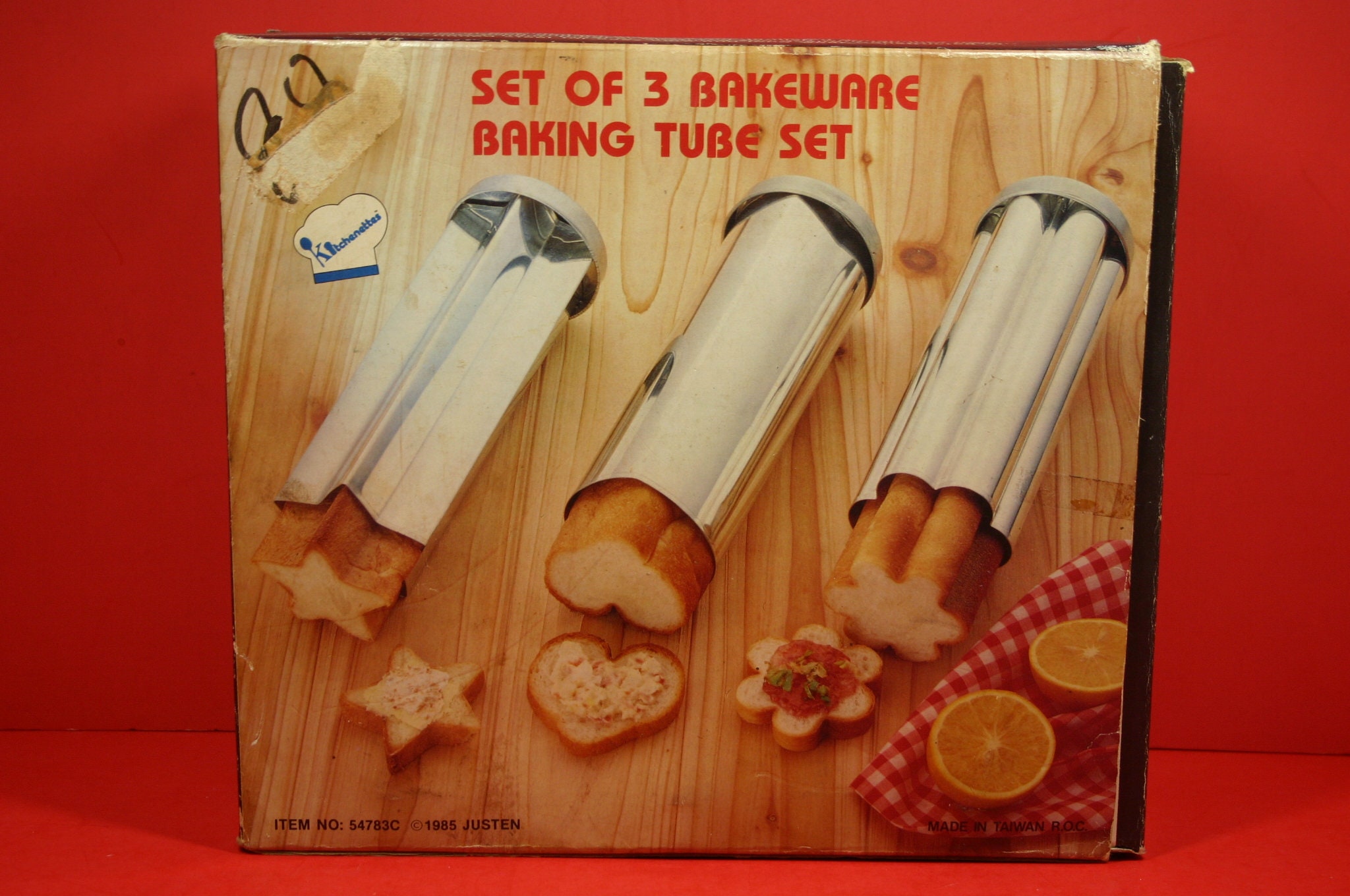 Vintage 1985 kitchenettes Set of 3 Bakeware Baking Tube Set / Bread ...