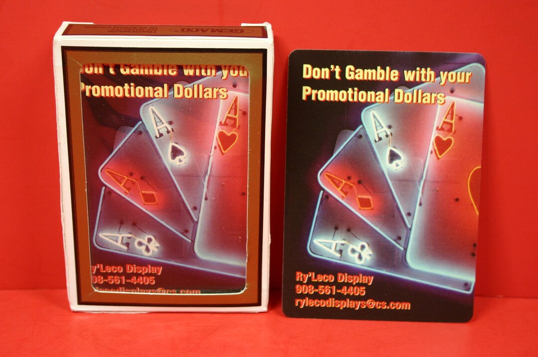 Gemaco Poker Playing Cards / Card Deck / Don't Gamble With Your ...