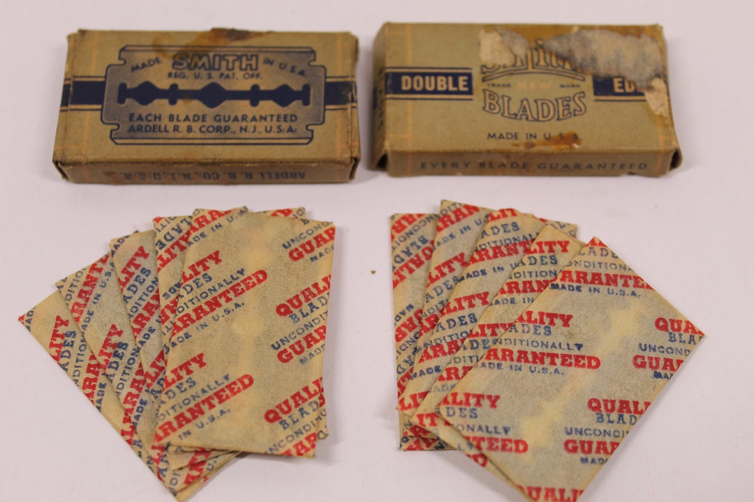 Vintage Razor Blades - Smith Shaving Blades Lot of 2 Packs of 5 Blades ...