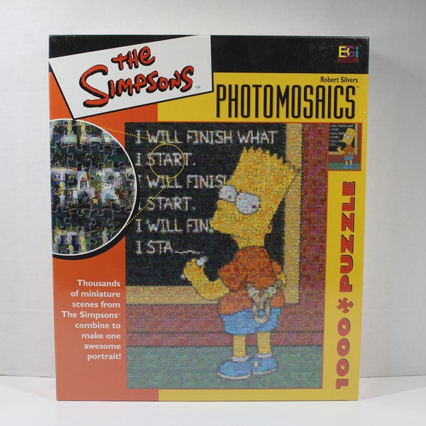 The Simpsons Photomosaic Puzzle - Etsy