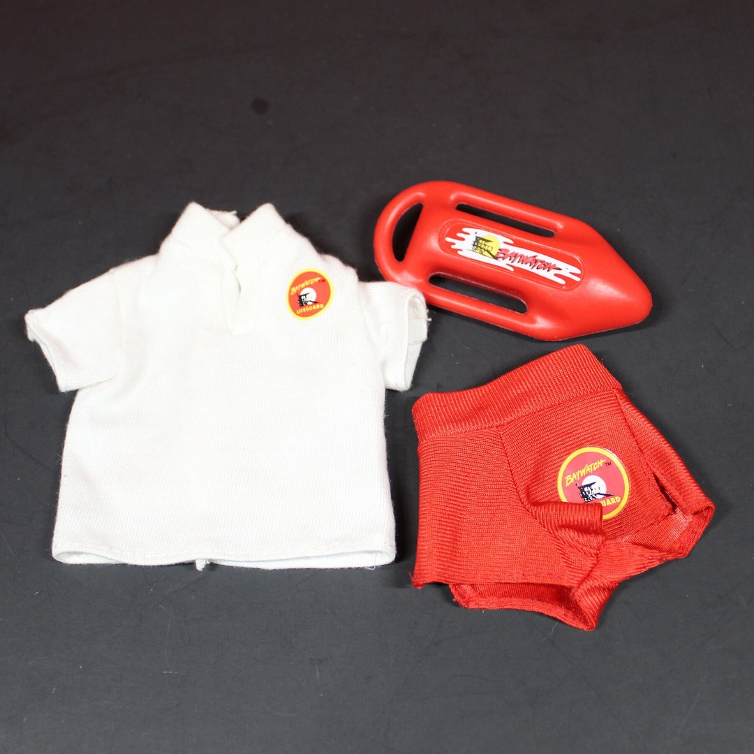 Baywatch Lifeguard Ken Outfit Clothing / Vintage Mattel Barbie Ken Doll ...