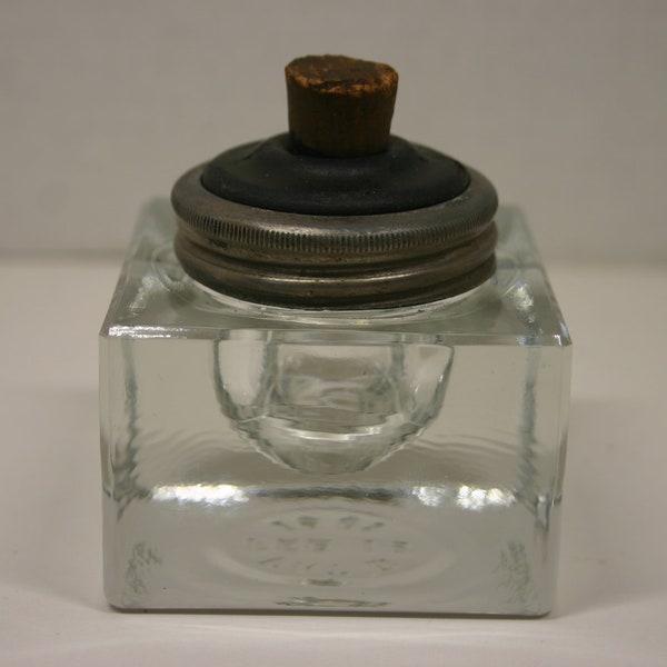 Square Glass Inkwell - Etsy
