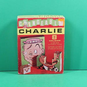 Changeable Charlie Wooden Puzzle Game by Halsam in Original Box Vintage ...