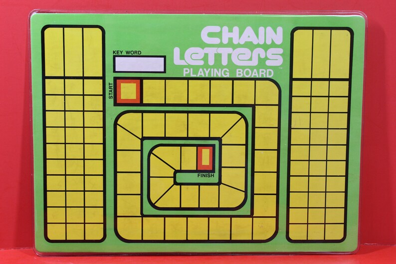 Chain Letters Game Vintage 1970 Hasbro Bookcase Game / NBC - Etsy