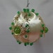Vintage Christmas Handmade Bead & Sequin Push Pin Styrofoam Ball ...
