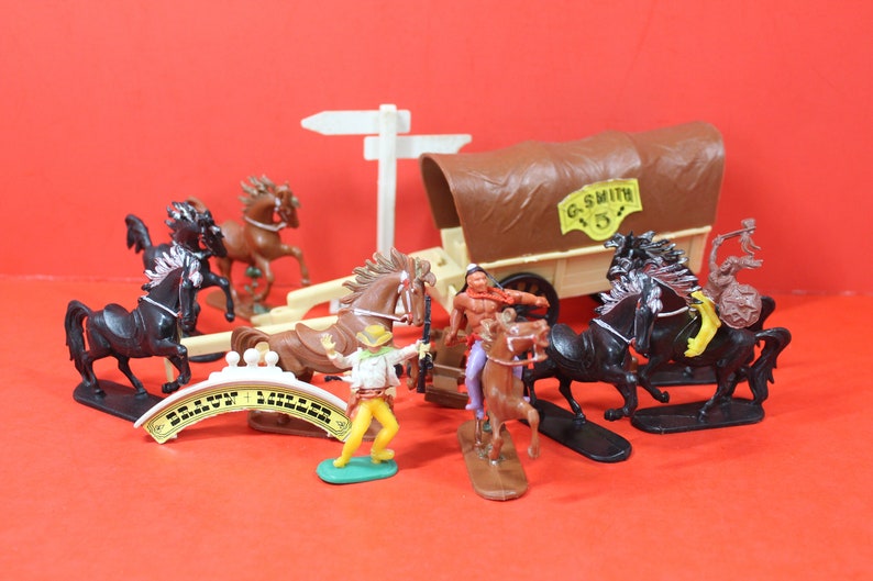 Sears Big Western Town Play Set W. Germany Vintage 70's / - Etsy