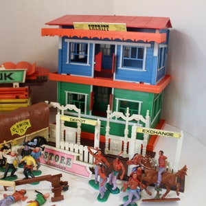 Sears Big Western Town Play Set W. Germany Vintage 70's / SEE LISTING ...