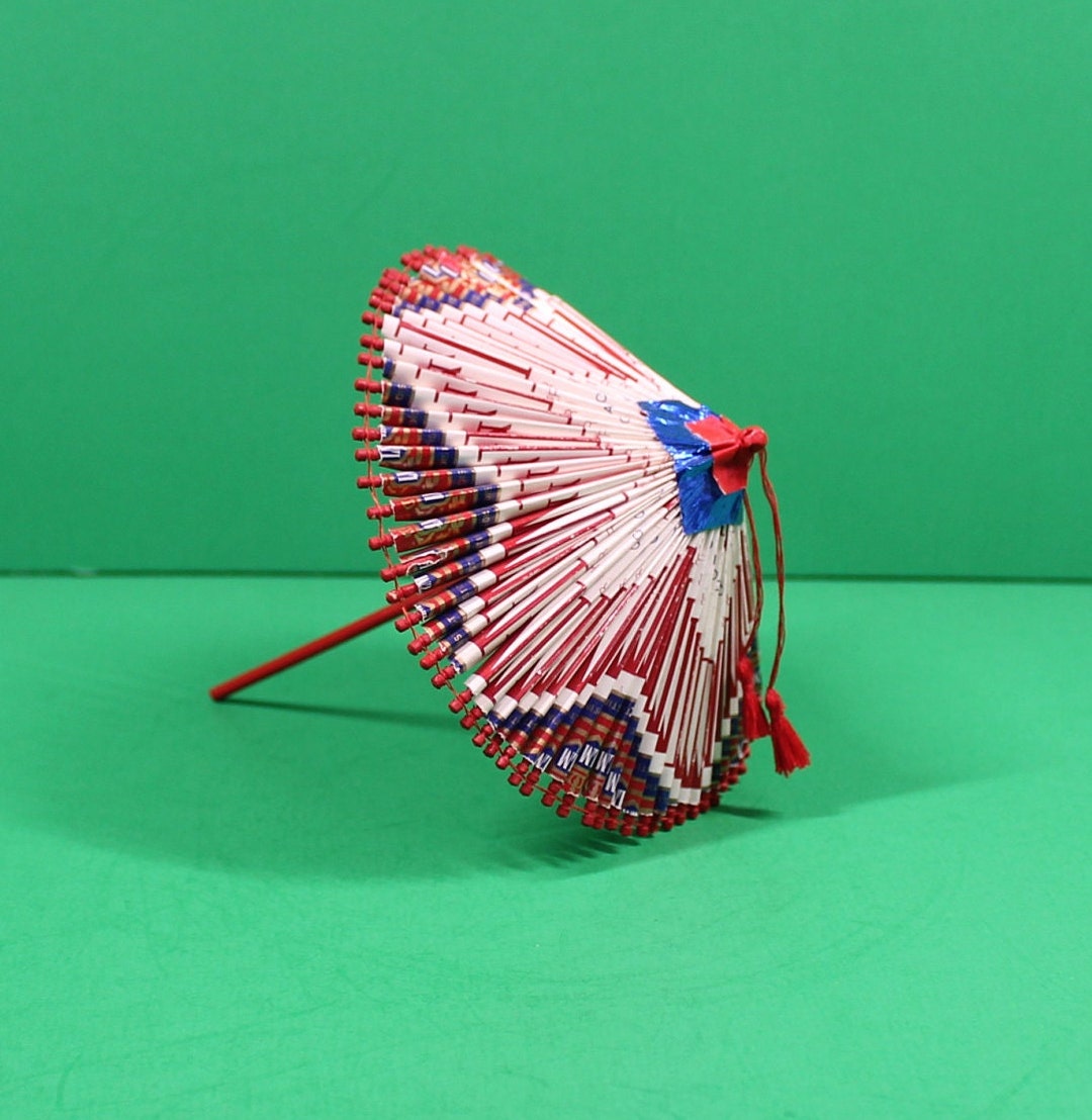 Vintage Origami "wagasa" Umbrella Handmade From Cigarette Packs ...