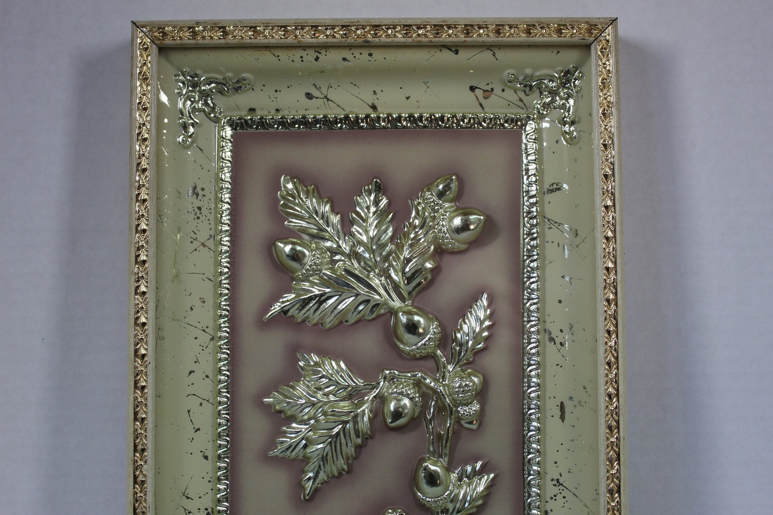 Vintage Metalcraft Four Seasons Gold/yellow Wall Art 3D Shadow Box ...