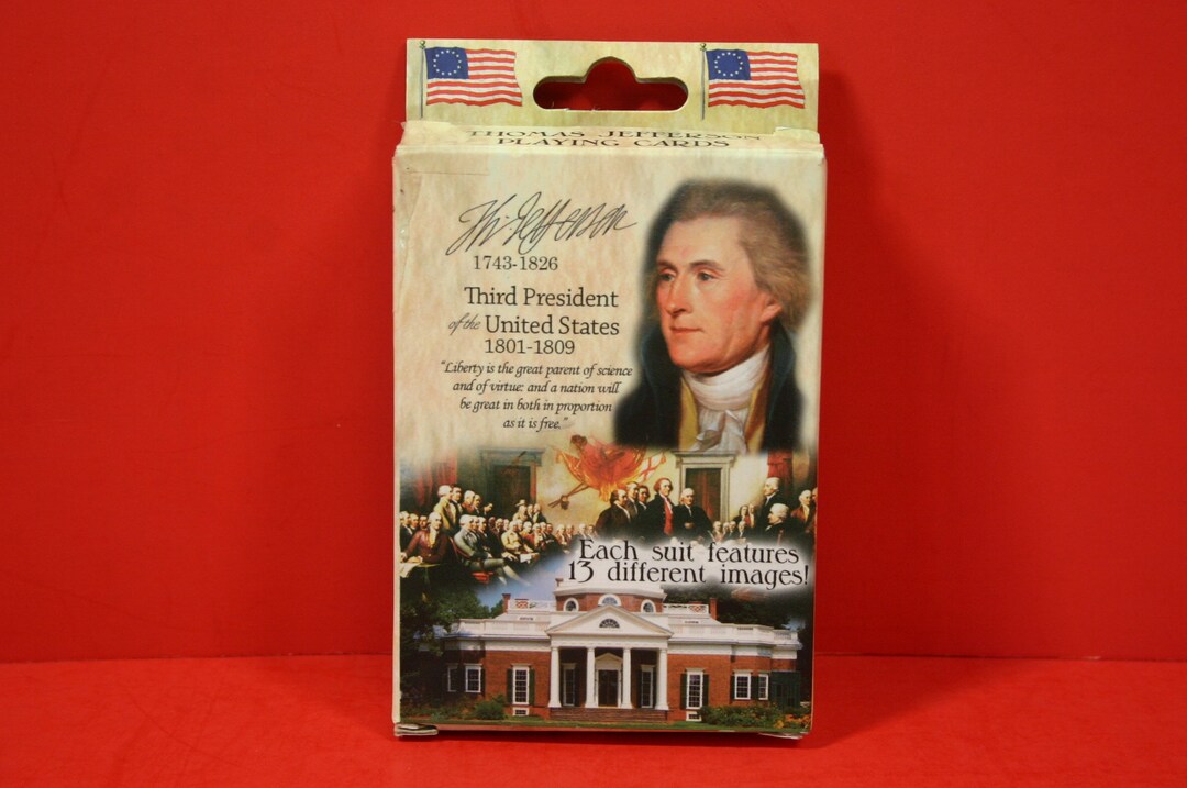 Presidential Playing Cards / President Thomas Jefferson New Card Deck ...