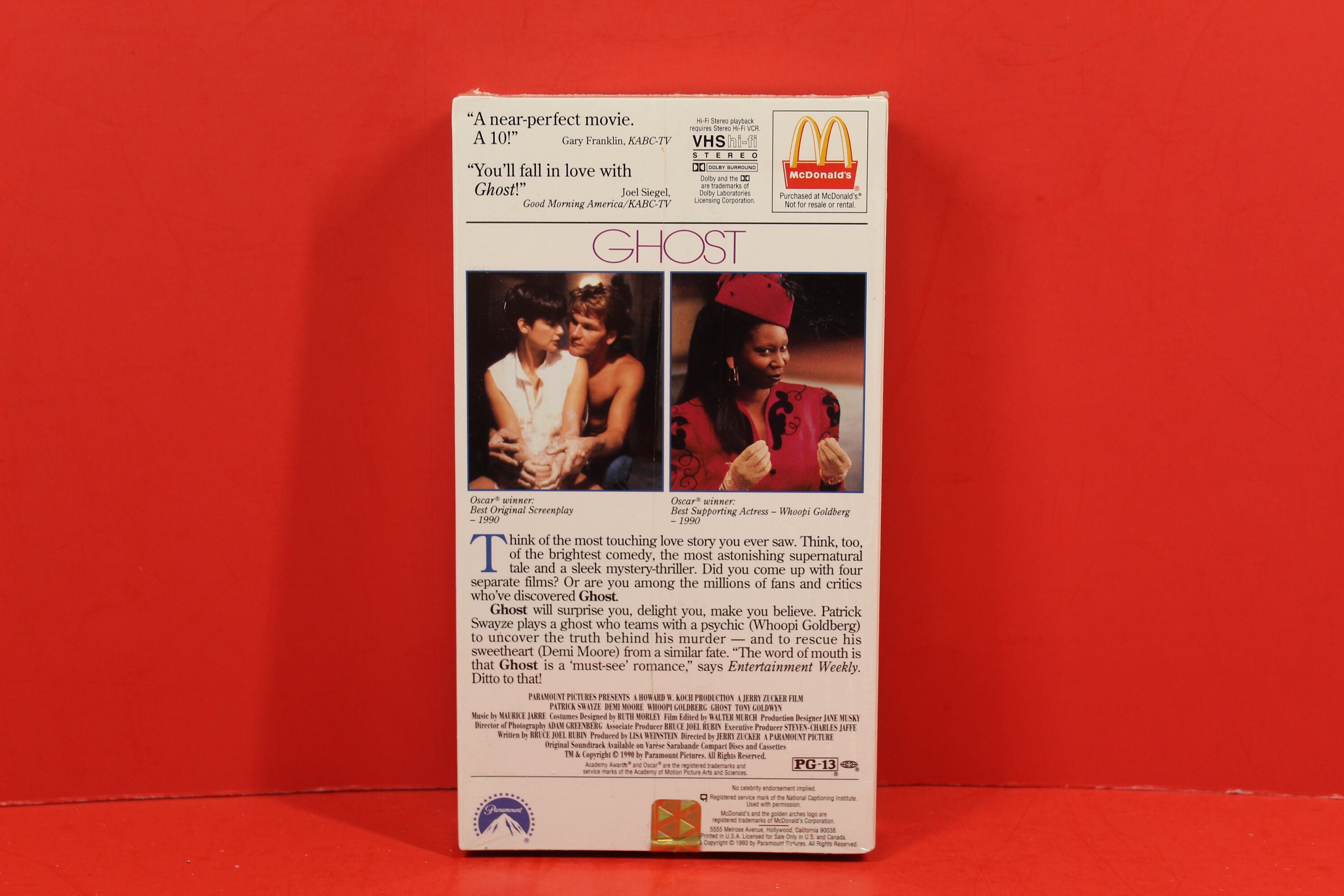 VHS Tape Ghost 1990 Movie Swayze Moore & Goldberg / - Etsy