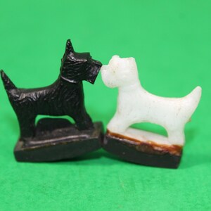 Vintage Magnetic Dogs Miniature Scotty Dogs Magnetic Toy Tricky Dogs ...