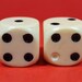 Vintage Large Dice ~ Oversized Black and off White Pair of Dice Made in ...