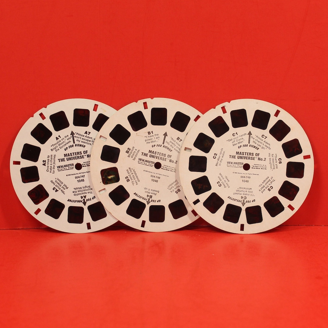 Vintage Toys View Master Reel Set of 3 Masters of the Universe 2 / TV ...