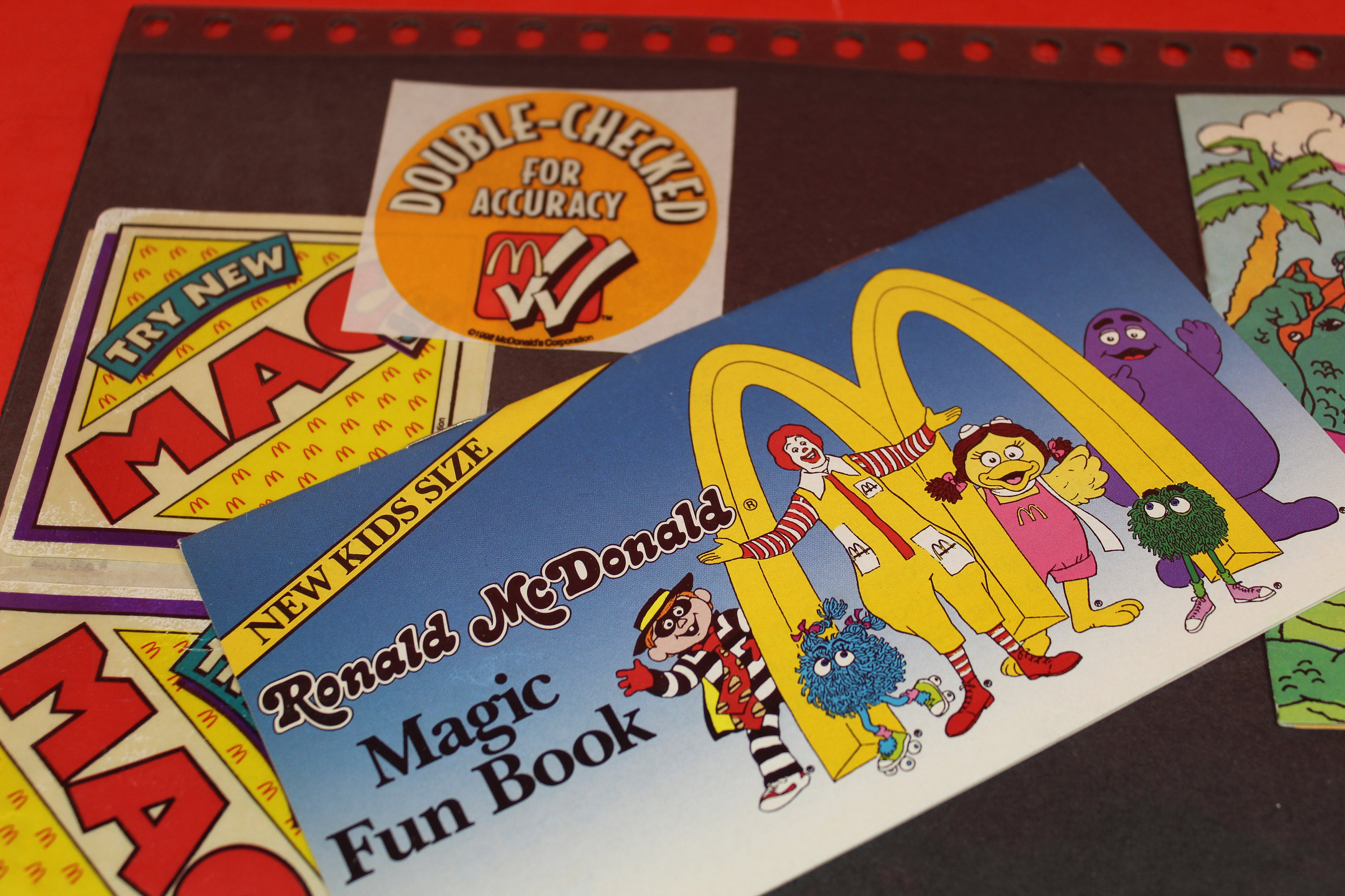 Mcdonald's Ephemera Vintage Collage / Magic Fun Book, Dinosaur Birthday ...