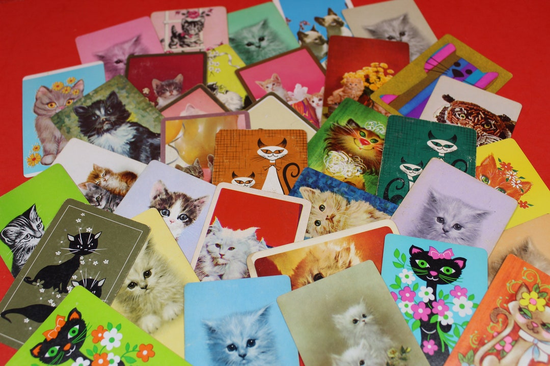 35 Cat and Kittens Swap Cards / Vintage / Ephemera / Junk Journal ...