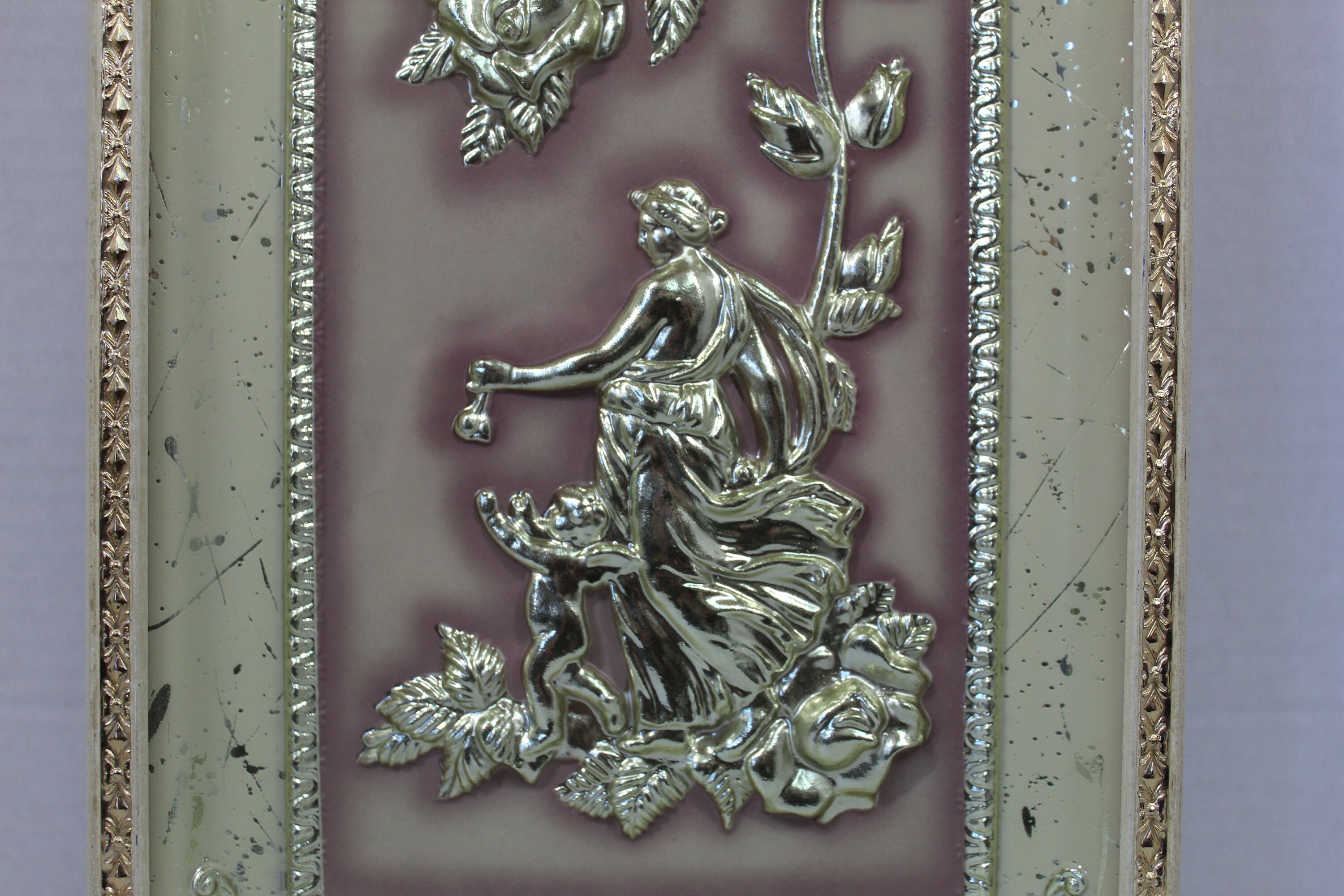 Vintage Metalcraft Four Seasons Gold/yellow Wall Art 3D Shadow Box ...