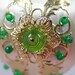 Vintage Christmas Handmade Bead & Sequin Push Pin Styrofoam Ball ...