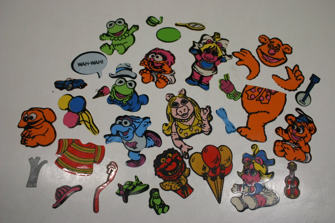 Vintage Colorforms Wuzzles Muppet Babies Play Set and Jim Henson's ...