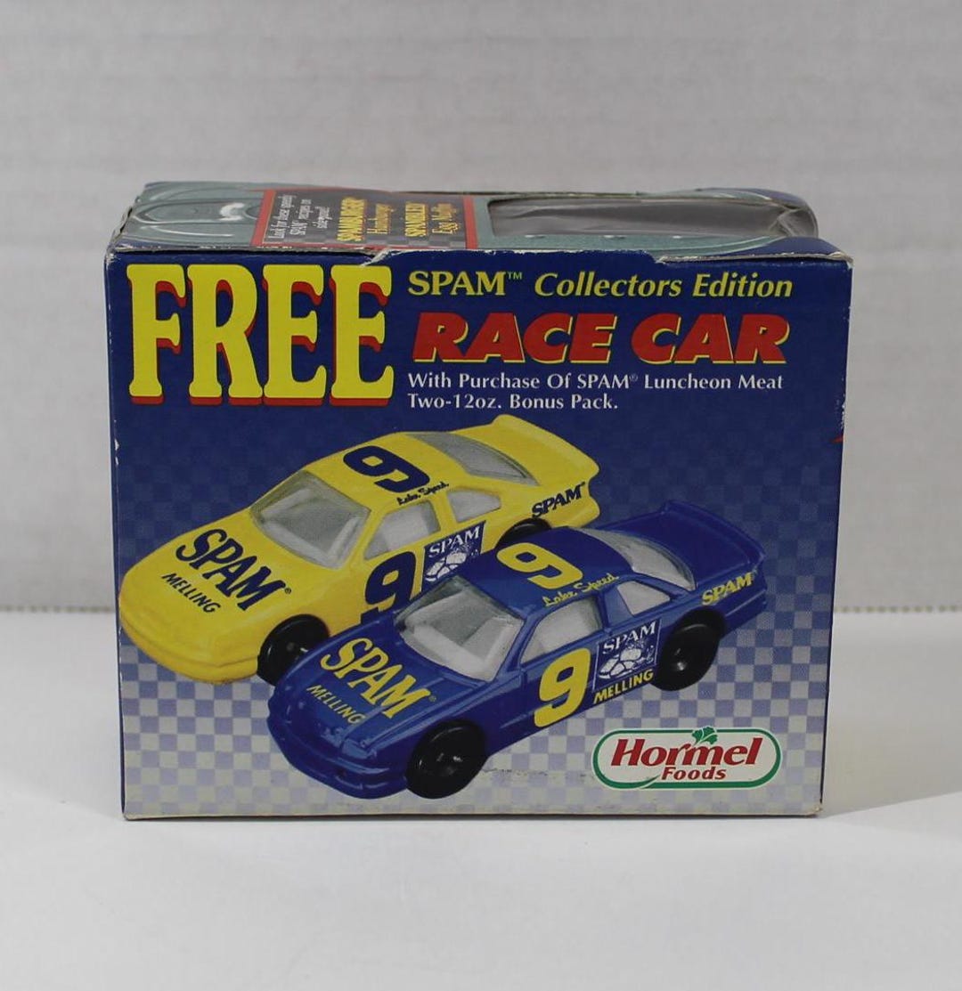 Matchbox Hormel Spam Blue 9 Collectors Edition Race Car Vintage 1995 ...