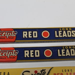 Vintage Scripto Leads in Boxes - Long Black & Red Mechanical Pencil ...