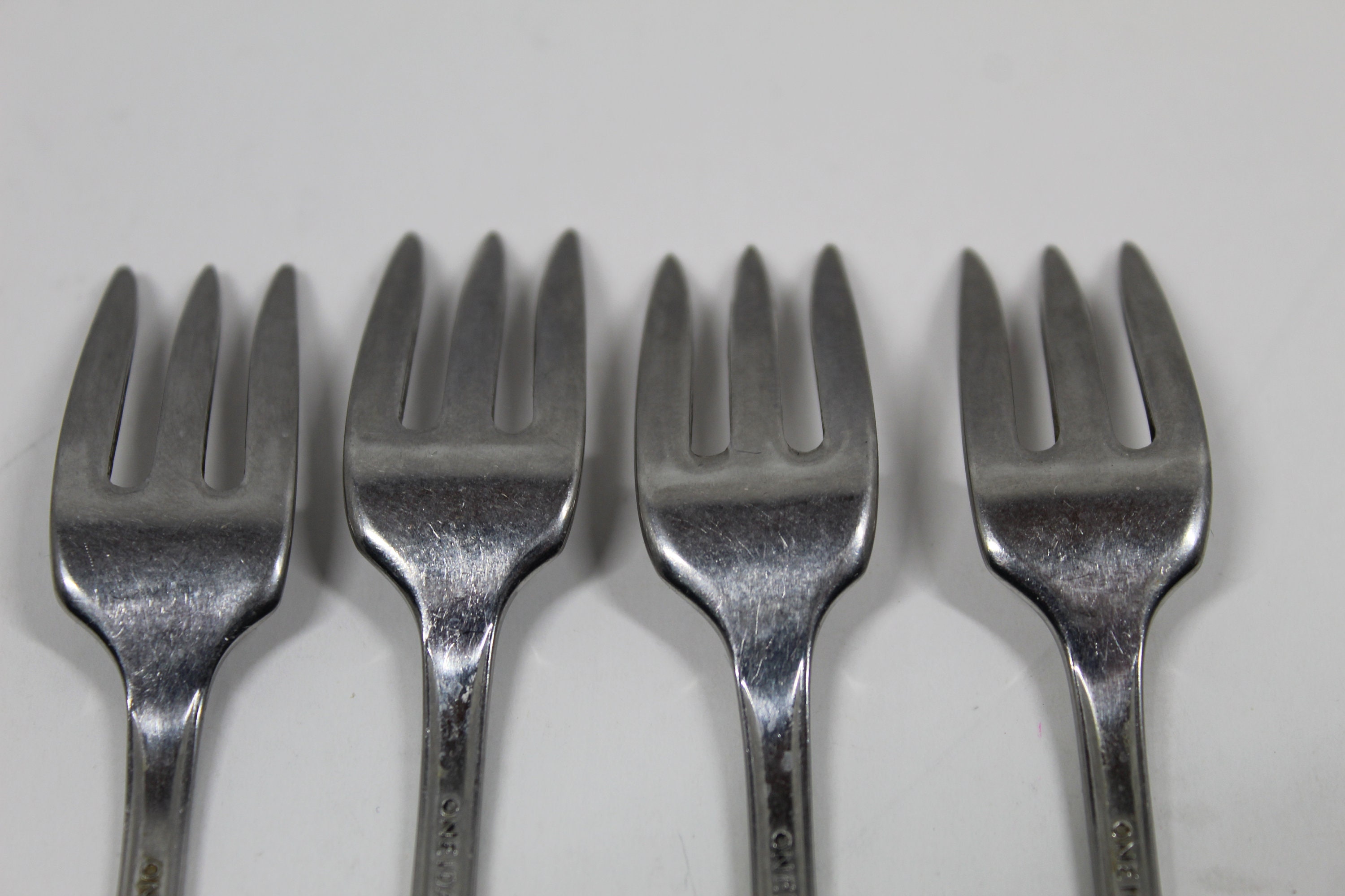 Vintage Oneida Community TWIN STAR 3 Tine Appetizer Fork Stainless ...