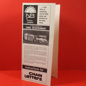 Chain Letters Game Vintage 1970 Hasbro Bookcase Game / NBC Games / Word ...