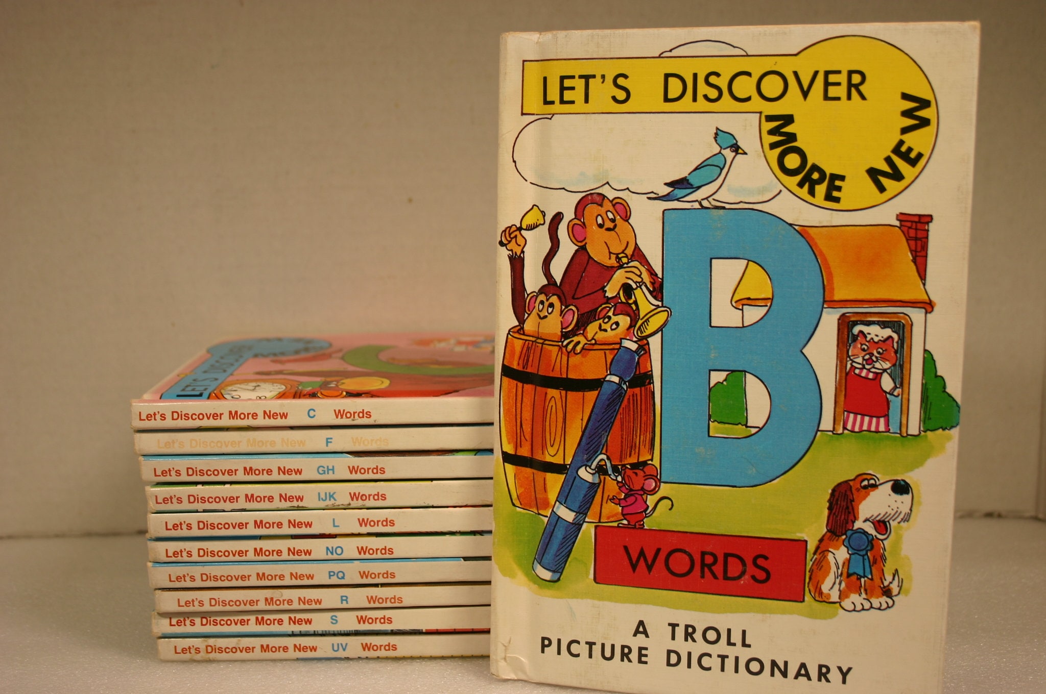 Vintage Lets Discover Words Picture Dictionary Book / Troll Picture ...