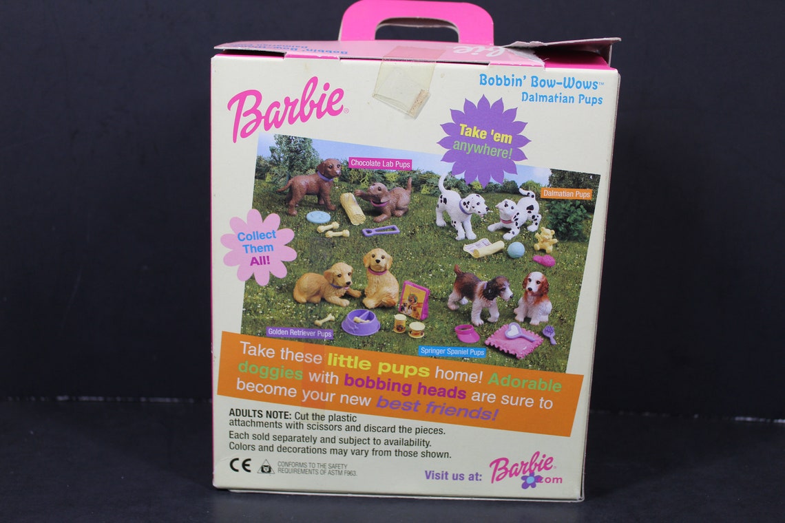 Barbie Dog Bobbin Bow Wows Pet Dalmatian Pups Bobble Head Dogs and ...
