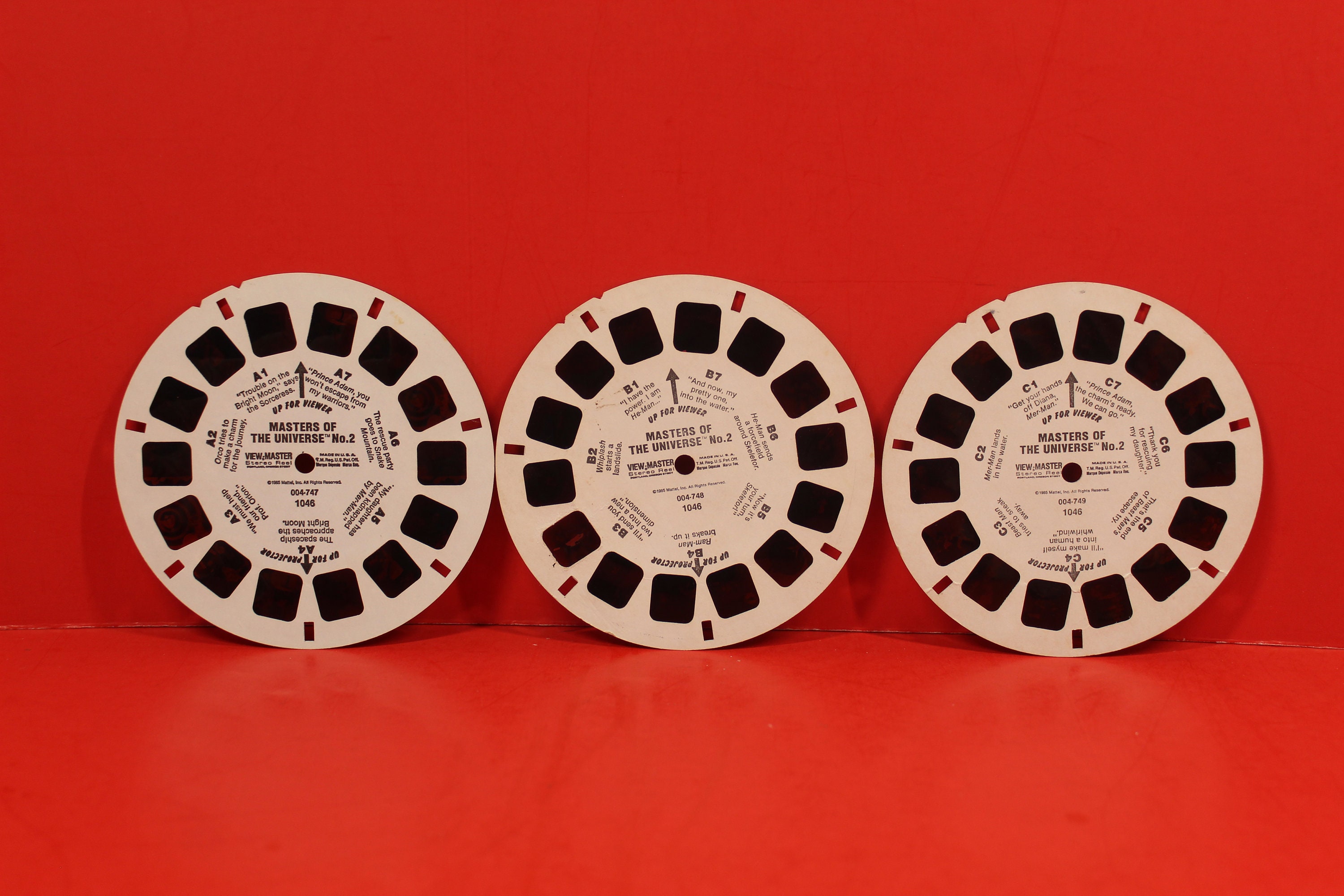 Vintage Toys View Master Reel Set of 3 Masters of the Universe 2 / TV ...
