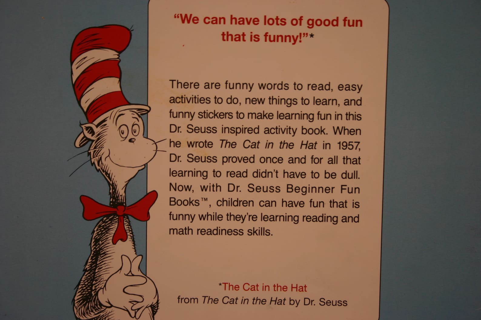 Dr. Seuss Beginner Fun Activity Book / Unused / Vintage Scholastic ...