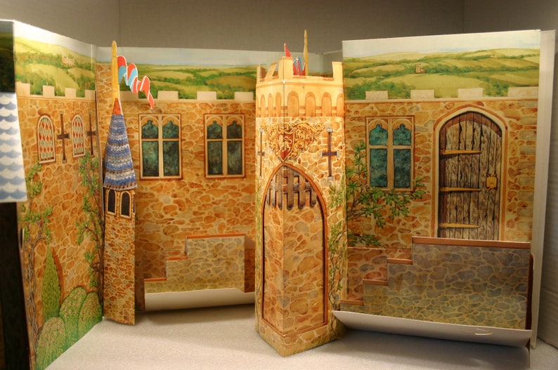 Vintage 1992 Pop up Play Castle Book / Elizabeth's Castle - Etsy