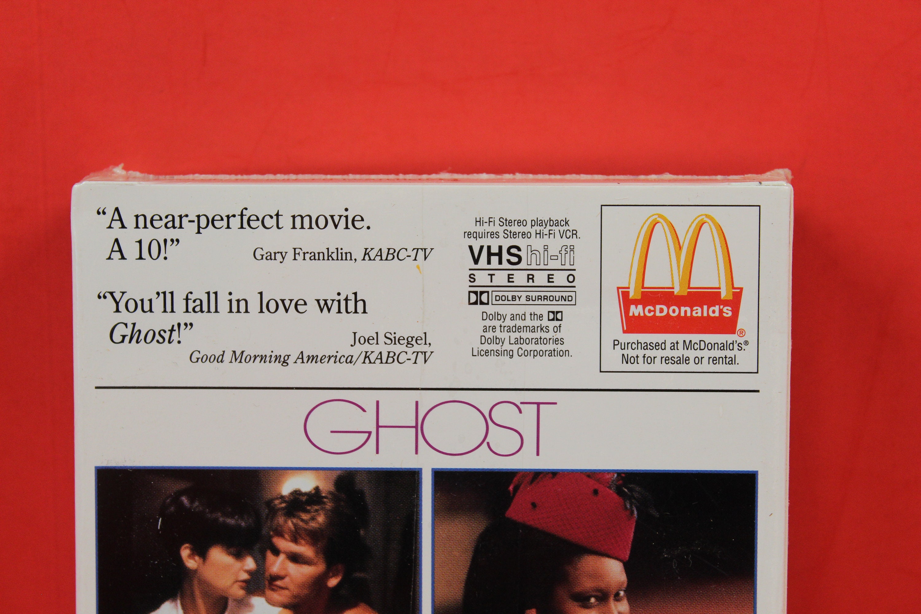 VHS Tape Ghost 1990 Movie Swayze Moore & Goldberg / - Etsy