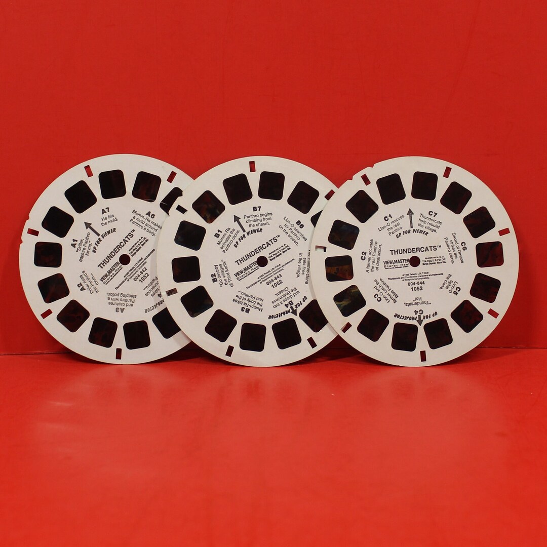 Thundercats View Master Reel Set of 3 / 3D Cartoon / View Master Discs ...