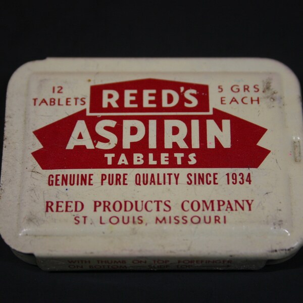 Aspirin Tin - Etsy