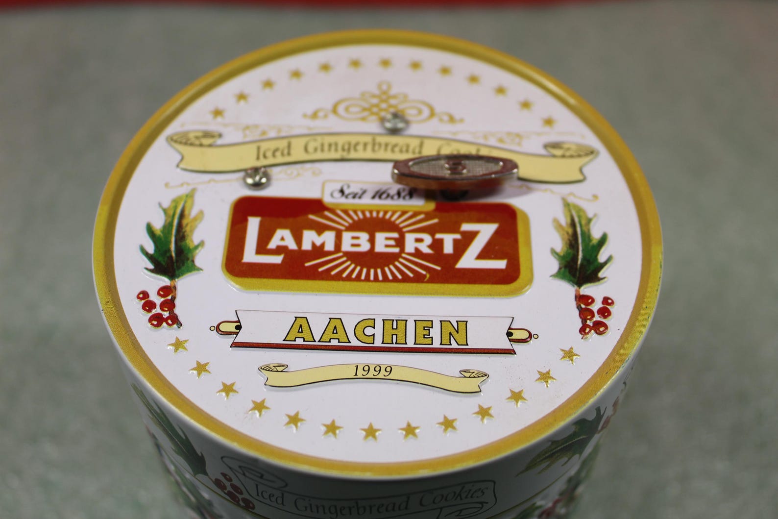 German Lambertz Aachen Musical Gingerbread Cookie Tin Vintage 90's ...