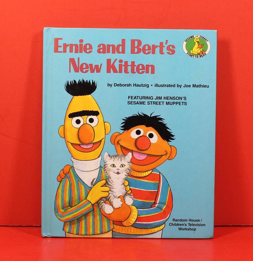 Vintage Children's Book Ernie and Bert's New Kitten Sesame Street Star ...