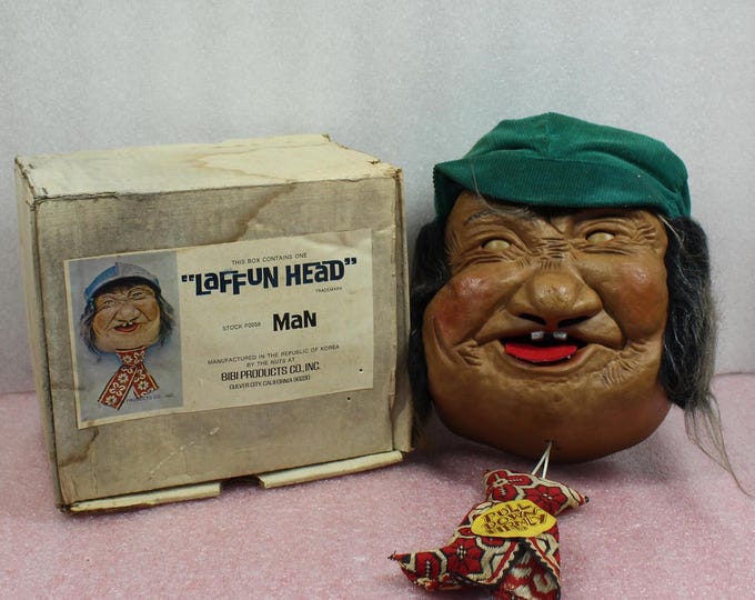 Original LAFFUN HEAD Bibi Products Vintage 1976 in Original Box / Green ...