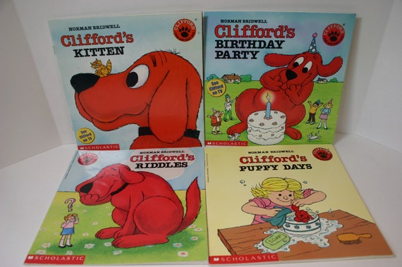 Clifford the Big Red Dog Lot of 4 Children's Vintage - Etsy