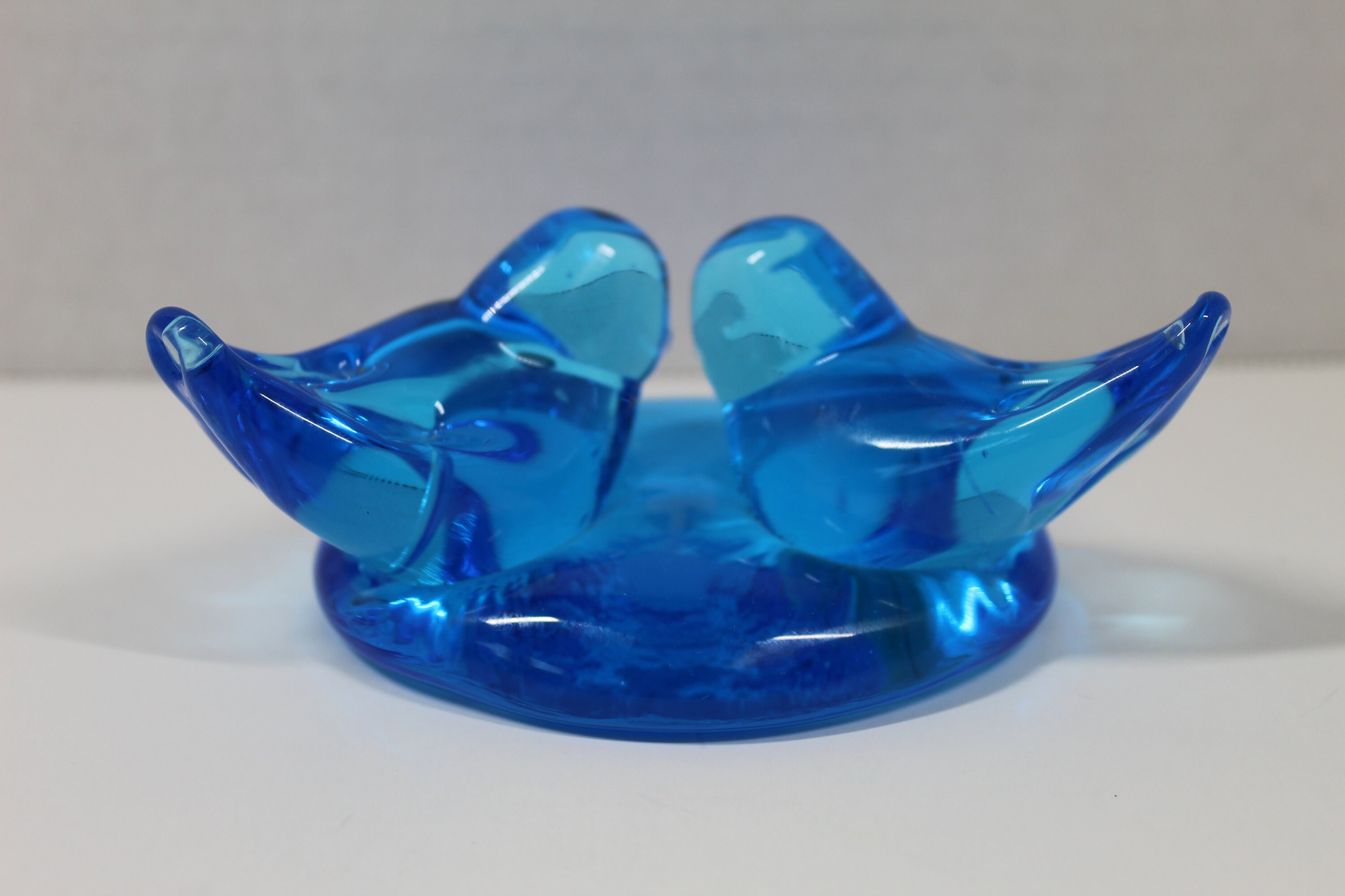 Grandma's Bluebirds Fayetteville Signed by Ron Ray 1992 / Art Glass ...