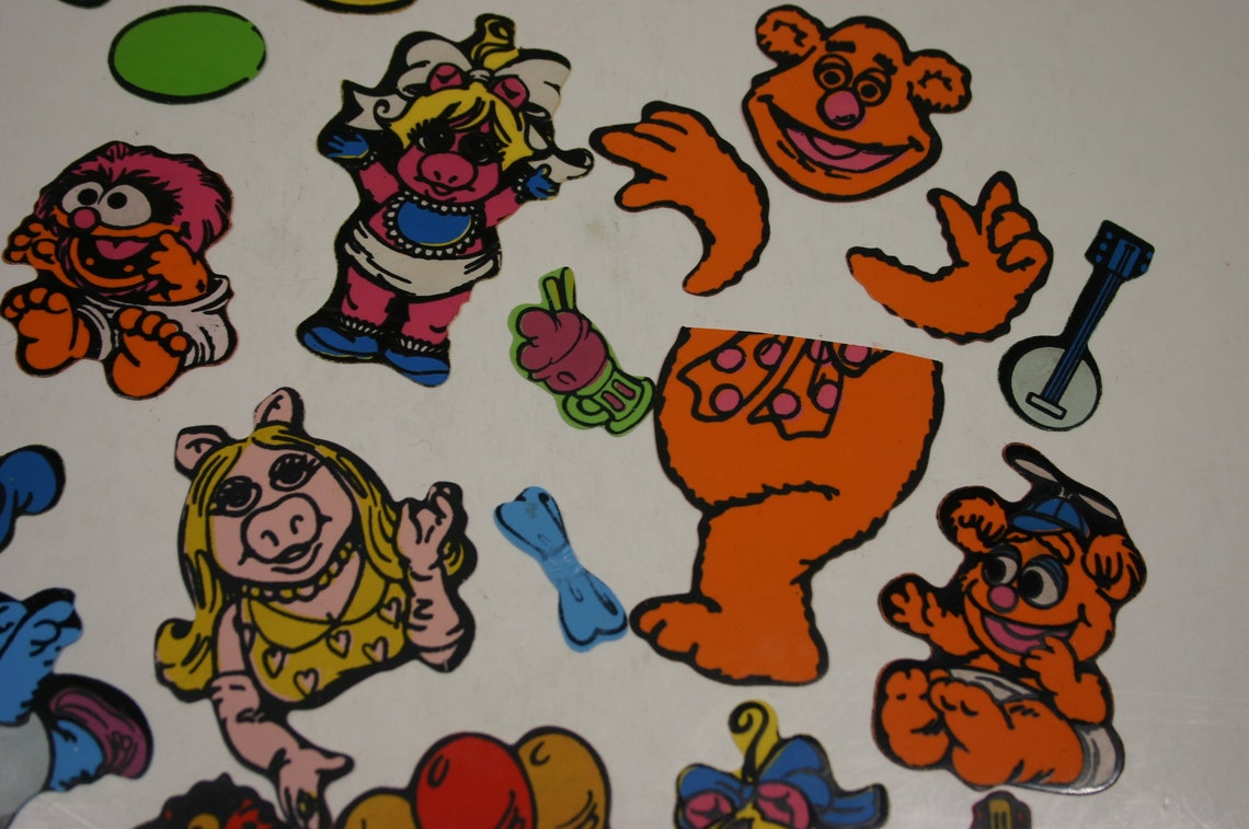 Vintage Colorforms Wuzzles Muppet Babies Play Set and Jim Henson's ...