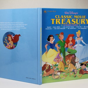 Walt Disney's Classic Movie Treasury Book / Vintage Edition 1991 Golden ...