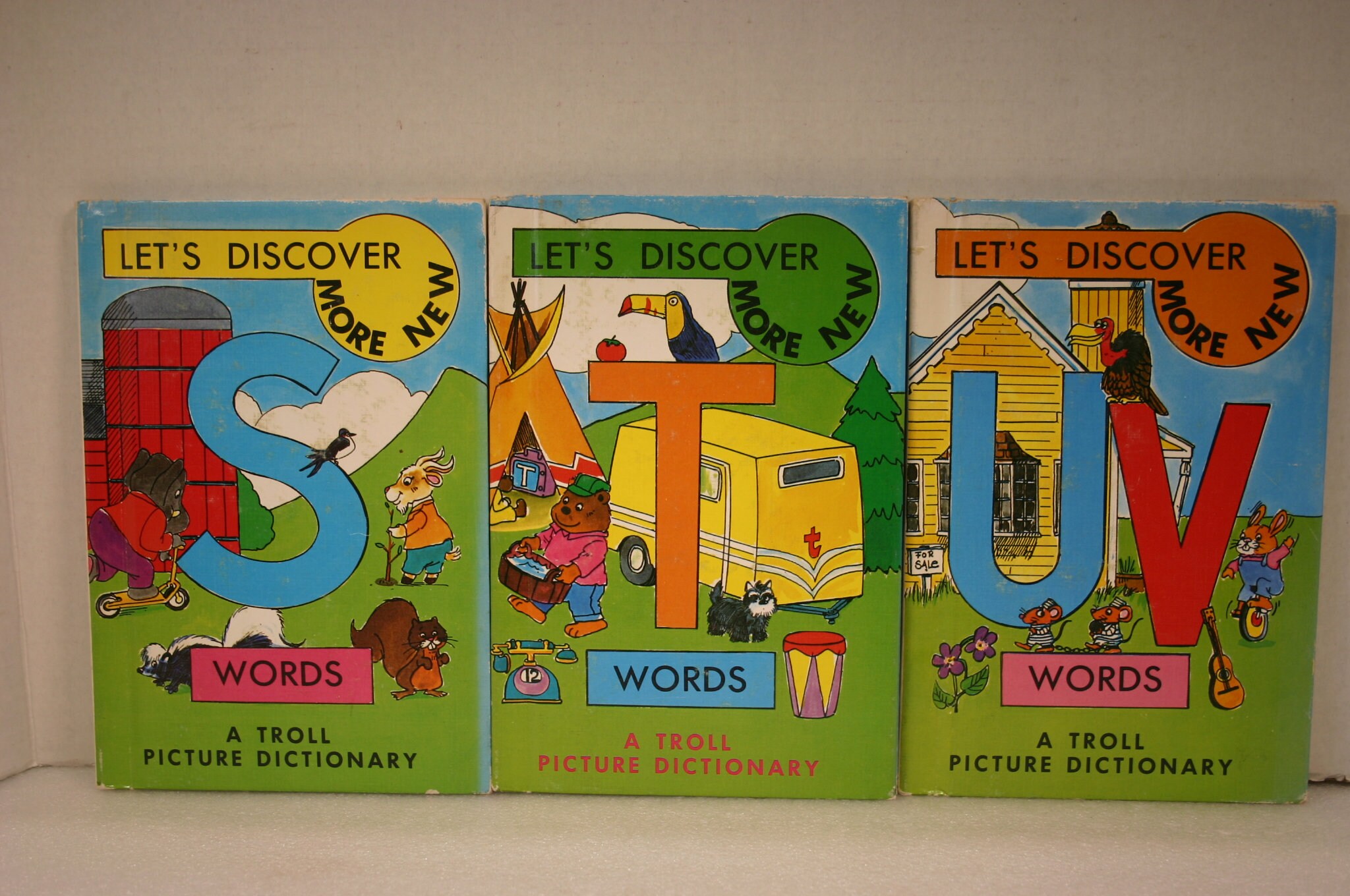 Vintage Lets Discover Words Picture Dictionary Book / Troll Picture ...