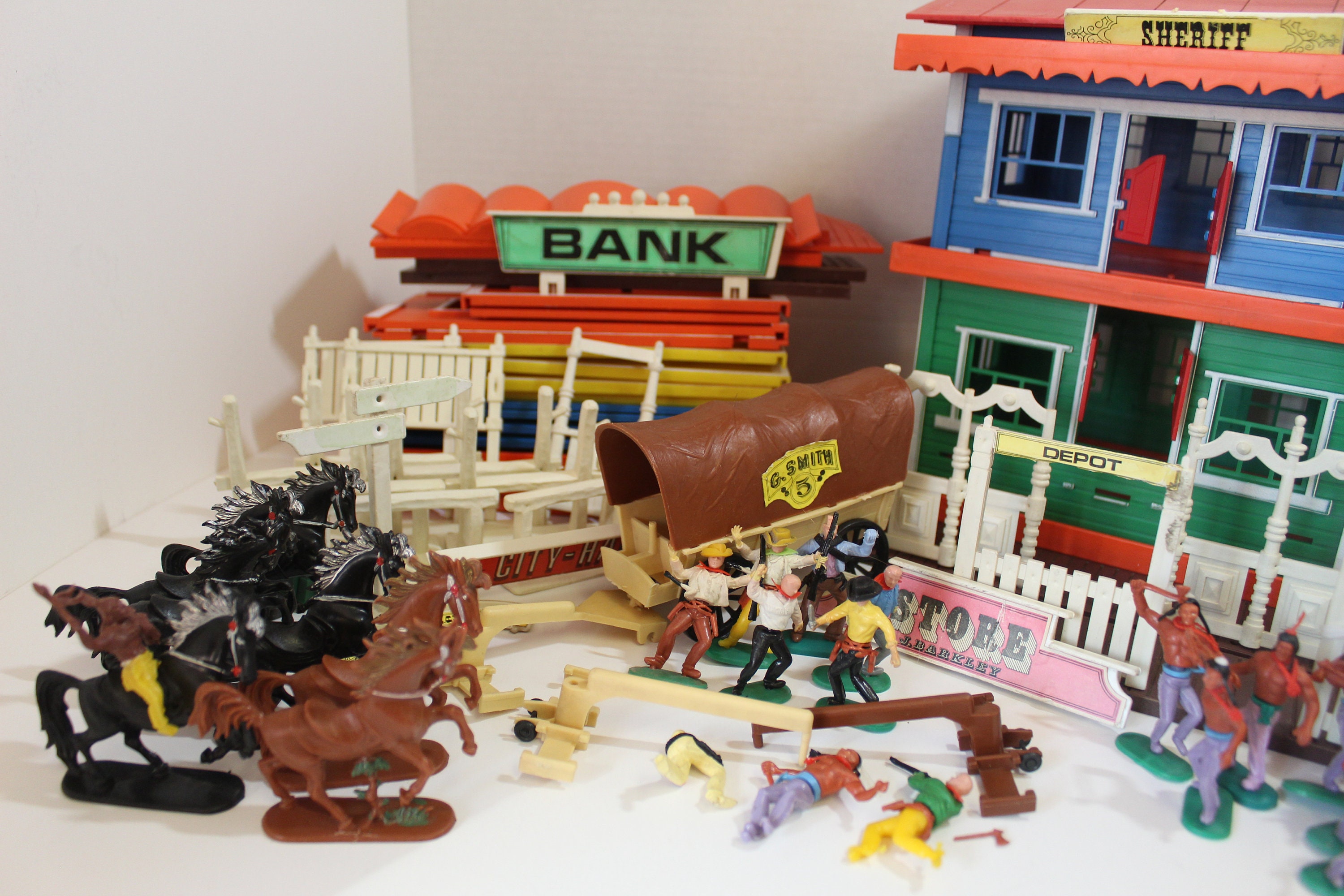 Sears Big Western Town Play Set W. Germany Vintage 70's / SEE LISTING ...