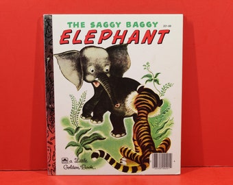 The Saggy Baggy Elephant Vintage Little Golden Book - Etsy