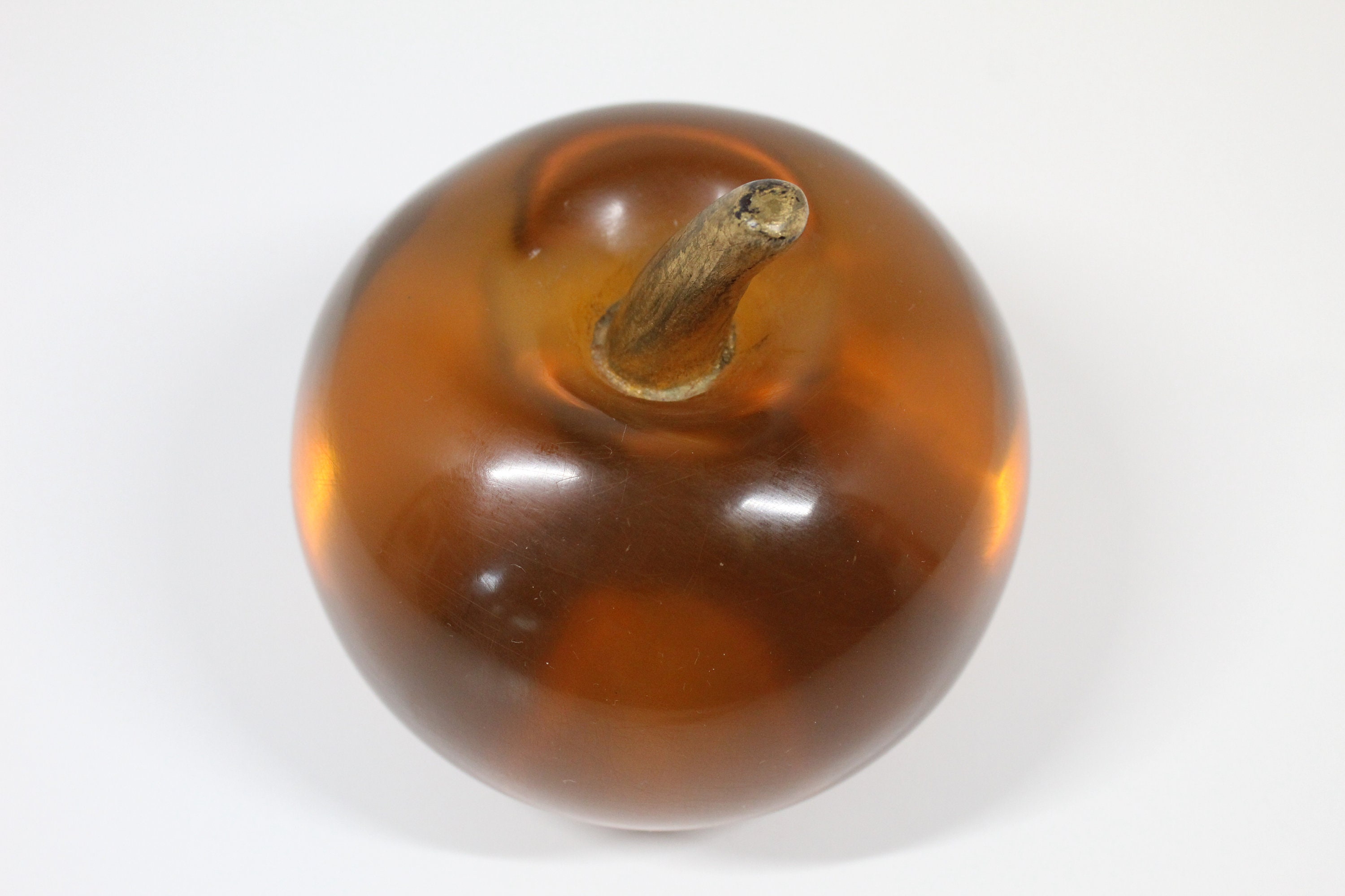 Vintage LUCITE Apple / Vintage Acrylic Apple Home Deor - Etsy